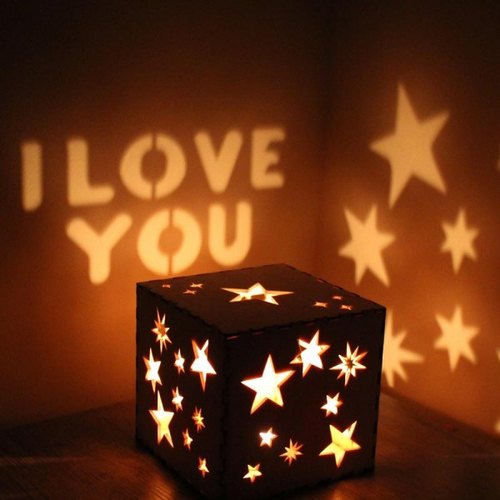 Wooden Engraved Shadow Message LED Lamp – My Art